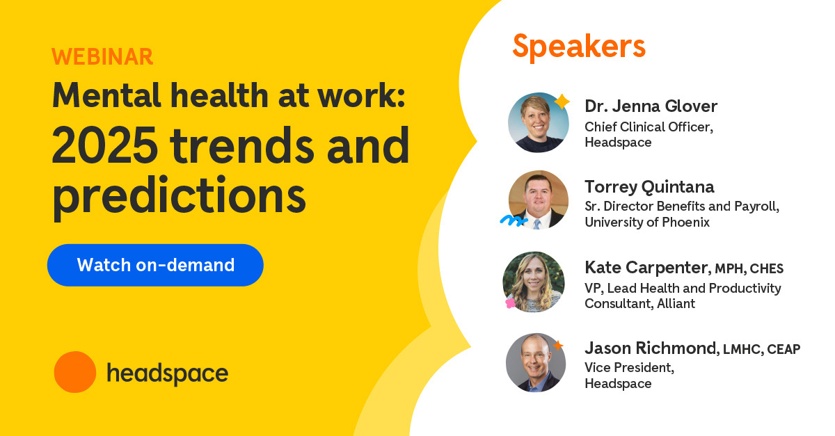 [On-Demand Webinar] Mental health at work: 2025 trends and predictions